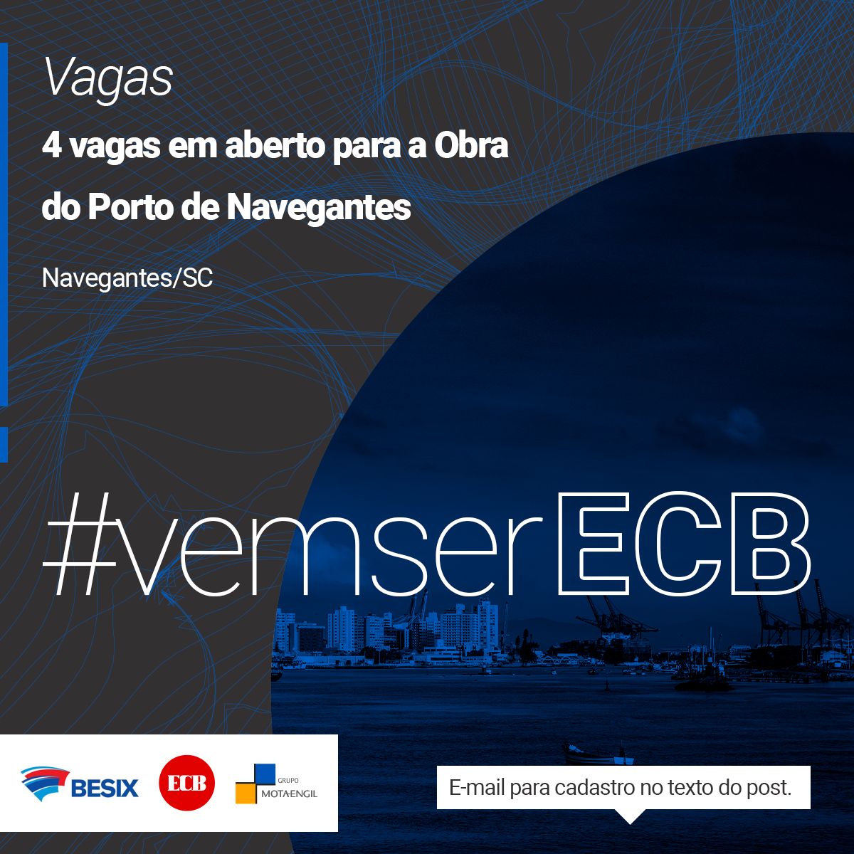 #vemserecb #vagas #recrutamento #besix #navegantes #ecb #carreiras # ... #vemserecb #vagas #recrutamento #besix #navegantes #ecb #carreiras # ...