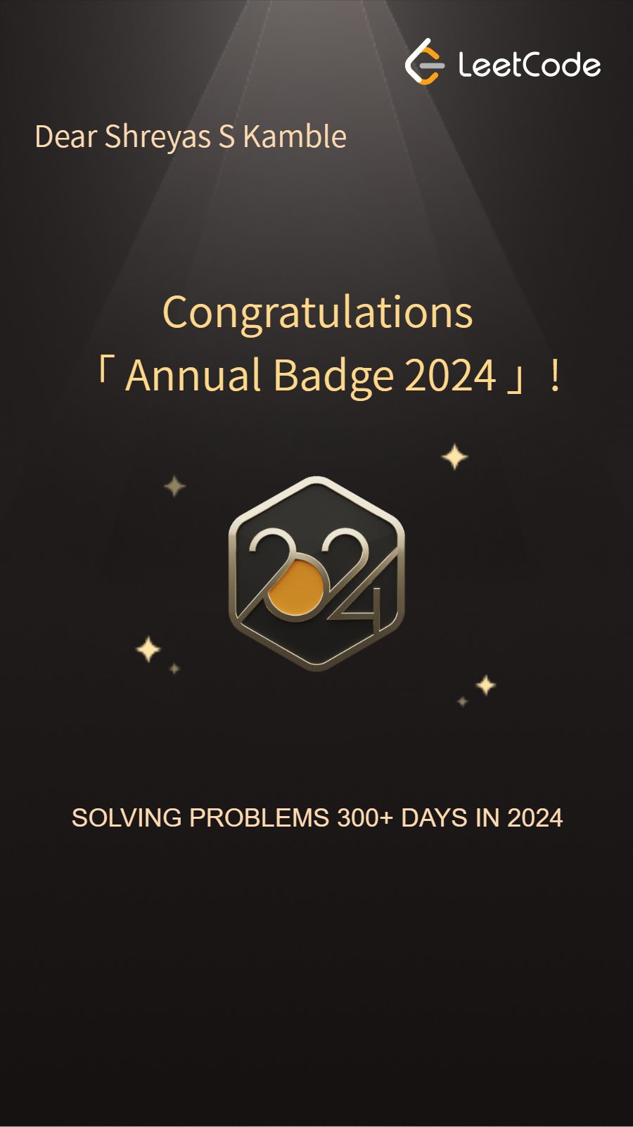Shreyas Kamble on LinkedIn: #leetcode #topmilestone #300daysofcode # ... Shreyas Kamble on LinkedIn: #leetcode #topmilestone #300daysofcode # ...