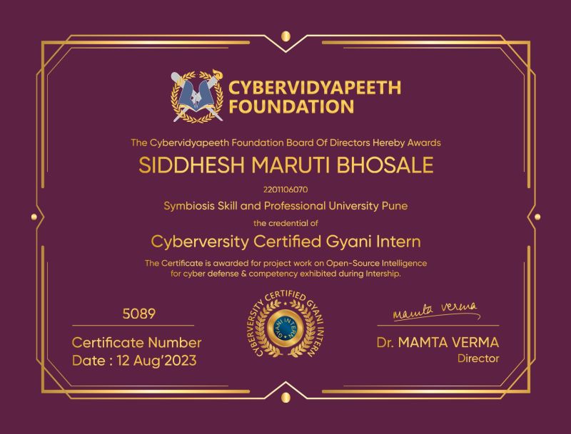 Siddhesh Bhosale on LinkedIn: 🌟 Thrilled to have earned my first ... Siddhesh Bhosale on LinkedIn: 🌟 Thrilled to have earned my first ...