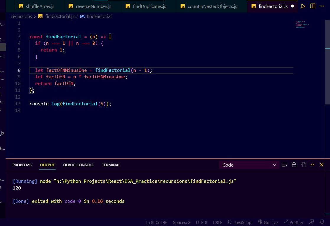 Shahzaib Khan on LinkedIn: #javascript #dsa #recursions # ... Shahzaib Khan on LinkedIn: #javascript #dsa #recursions # ...