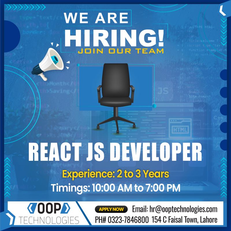 OOP Technologies on LinkedIn: #hiringalerts #reactjs #nextjs #techteam ... OOP Technologies on LinkedIn: #hiringalerts #reactjs #nextjs #techteam ...