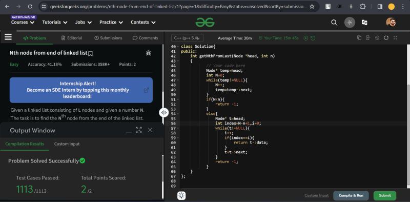#100daysofcode #codingchallenge #geekforgeeks #algorithm # ... #100daysofcode #codingchallenge #geekforgeeks #algorithm # ...