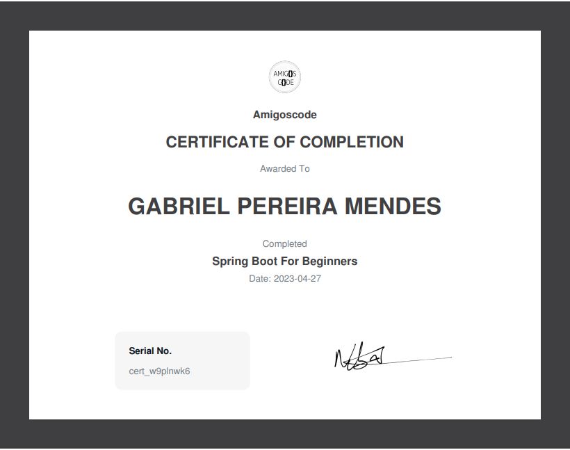 GABRIEL MENDES on LinkedIn: #java #springboot #restapi #postgresql GABRIEL MENDES on LinkedIn: #java #springboot #restapi #postgresql