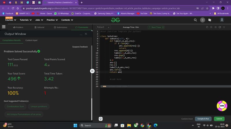 LeetCode challenge: subsets generation | Lalit Negi posted on the topic ... LeetCode challenge: subsets generation | Lalit Negi posted on the topic ...