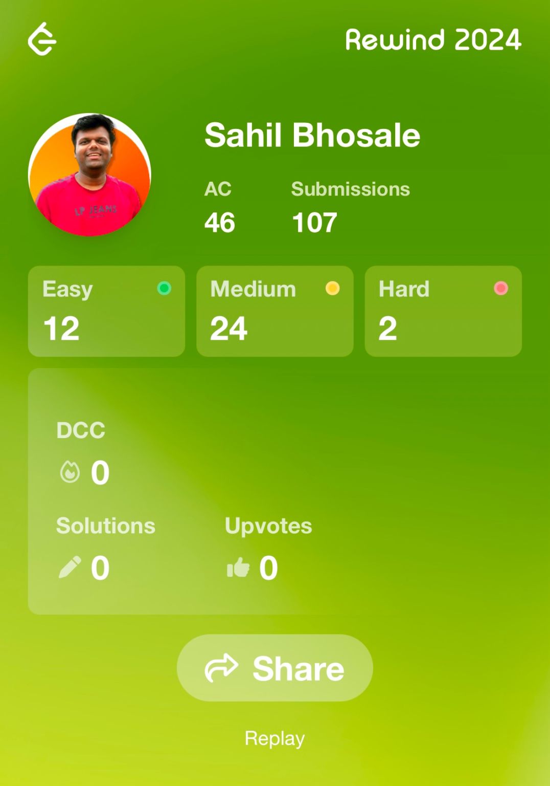Sahil Bhosale on LinkedIn: #leetcode #leetcoderewind #leetcode2024 Sahil Bhosale on LinkedIn: #leetcode #leetcoderewind #leetcode2024