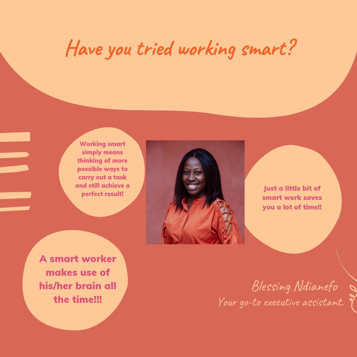 Blessing Ndianefo on LinkedIn: Stop Working Hard!!! I know today is ... Blessing Ndianefo on LinkedIn: Stop Working Hard!!! I know today is ...
