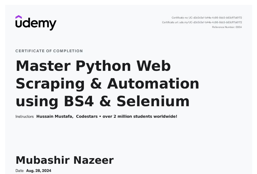 Mubashir Nazeer on LinkedIn: #python #webscraping #automation # ... Mubashir Nazeer on LinkedIn: #python #webscraping #automation # ...