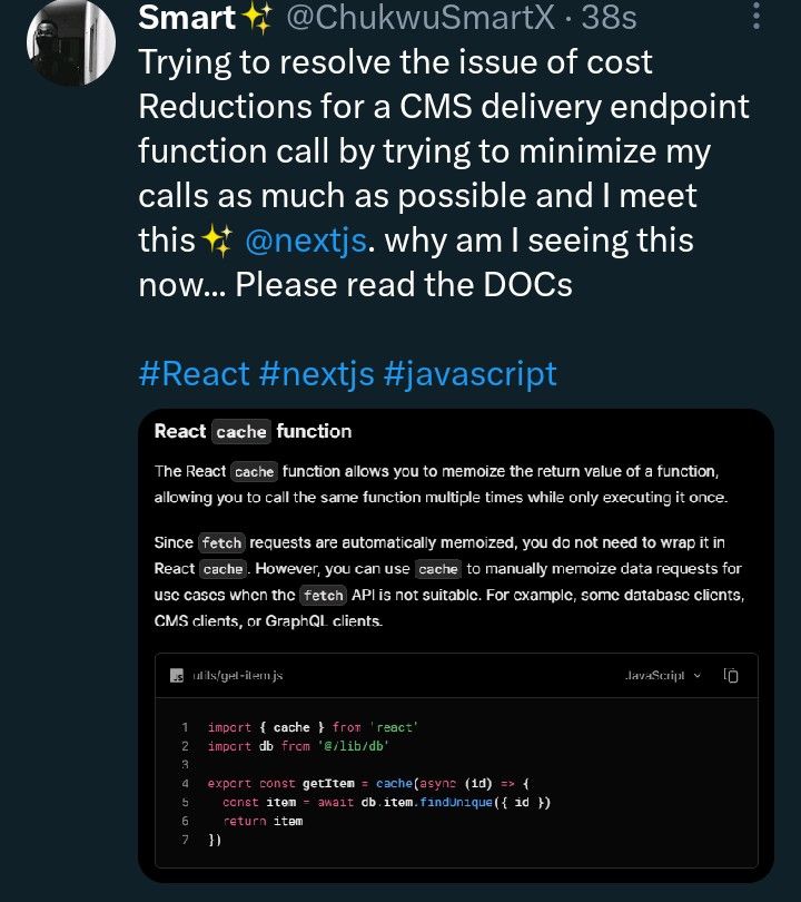 Chukwu Smart on LinkedIn: #javascript #reactjs #nextjs Chukwu Smart on LinkedIn: #javascript #reactjs #nextjs