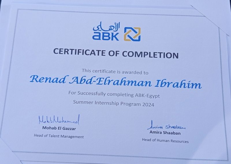 Renad Abdlrhman on LinkedIn: #internship #professional_growth #al_ahly ... Renad Abdlrhman on LinkedIn: #internship #professional_growth #al_ahly ...