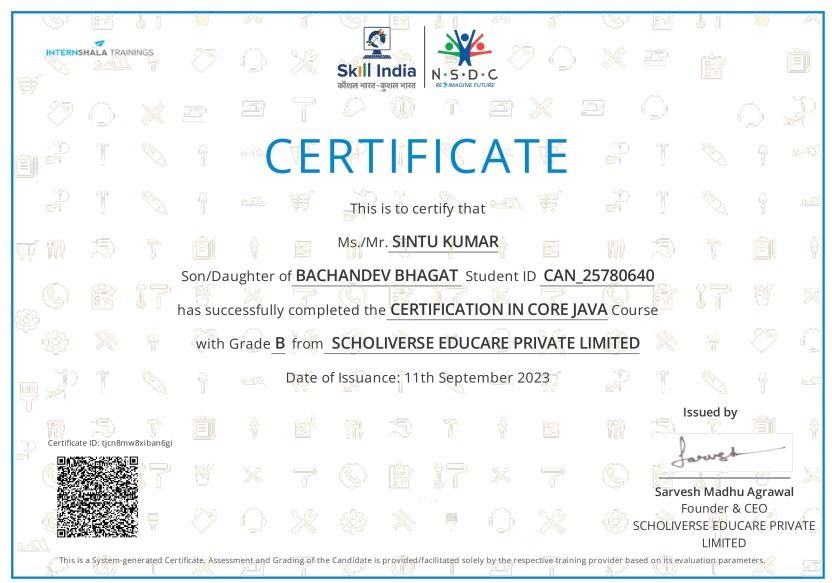 Sintu Kumar on LinkedIn: #corejava #java #javaprogramming #developer # ... Sintu Kumar on LinkedIn: #corejava #java #javaprogramming #developer # ...