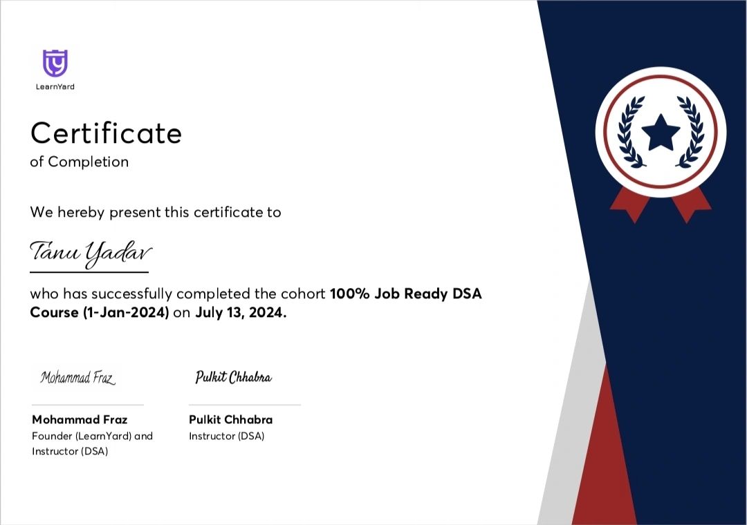 Tanu Yadav on LinkedIn: #dsa #algorithms #leetcode #coding #consistency ... Tanu Yadav on LinkedIn: #dsa #algorithms #leetcode #coding #consistency ...