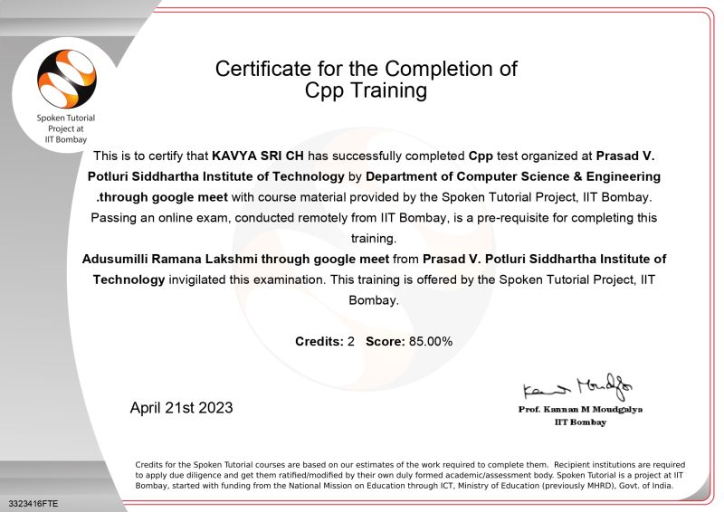 Kavya Sri C. on LinkedIn: #cpp #pvpsit Kavya Sri C. on LinkedIn: #cpp #pvpsit