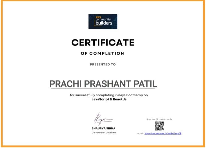 Prachi Patil on LinkedIn: #javascript #reactjs Prachi Patil on LinkedIn: #javascript #reactjs