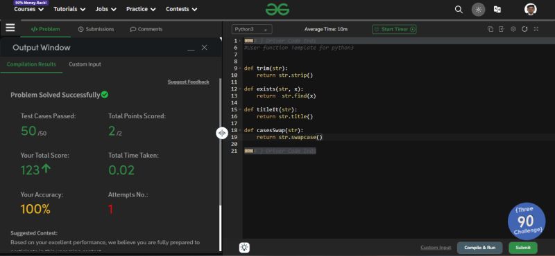 Day 58 of #100daysofcodechallenge: string methods | RAJAT KASHYAP ... Day 58 of #100daysofcodechallenge: string methods | RAJAT KASHYAP ...