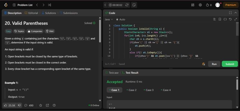 #dsa #java #validparentheses #stack #codingchallenge #placementtraining ... #dsa #java #validparentheses #stack #codingchallenge #placementtraining ...