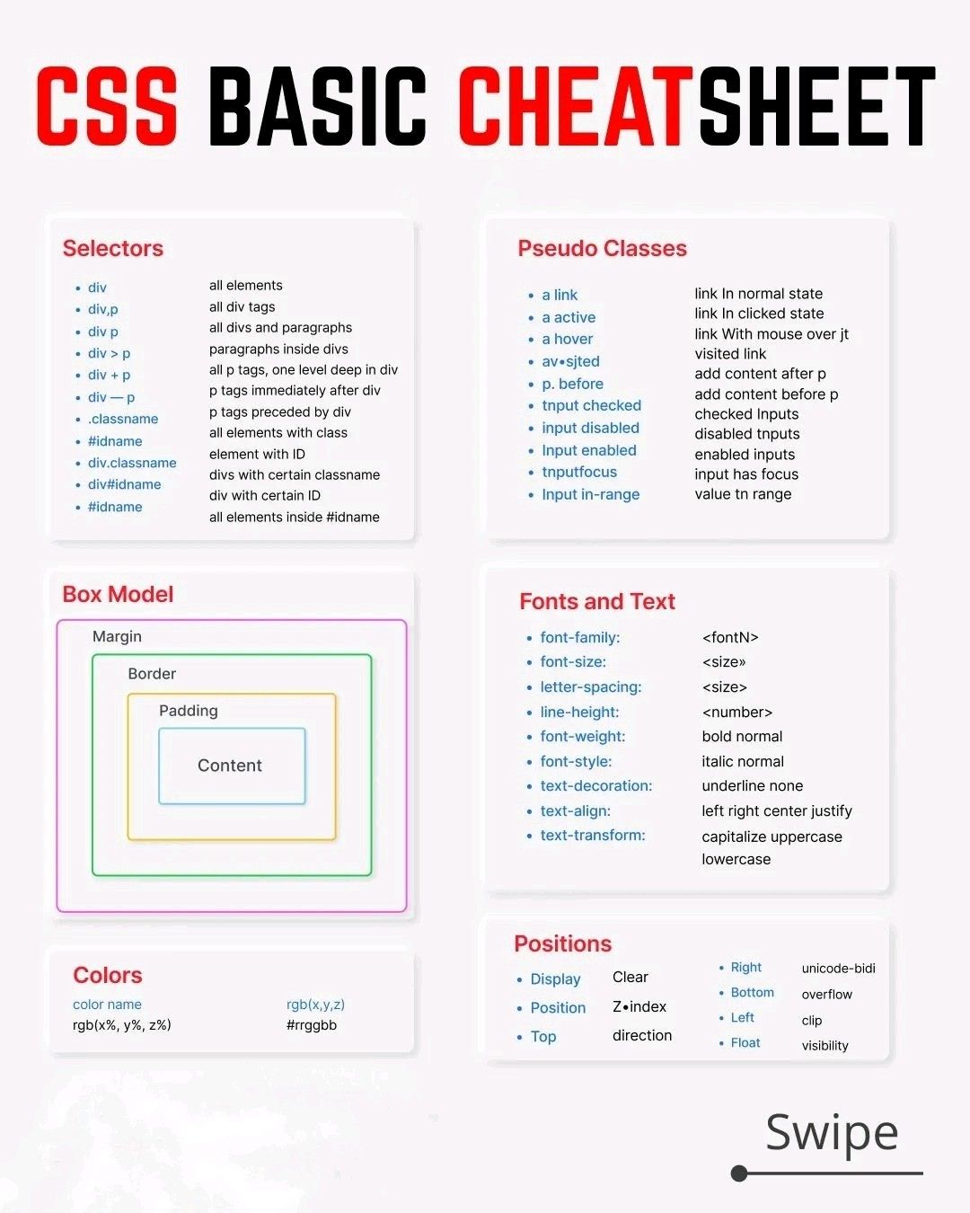 Haris Ahmad Kaboo on LinkedIn: CSS BASIC CHEAT SHEET 💡 Haris Ahmad Kaboo on LinkedIn: CSS BASIC CHEAT SHEET 💡