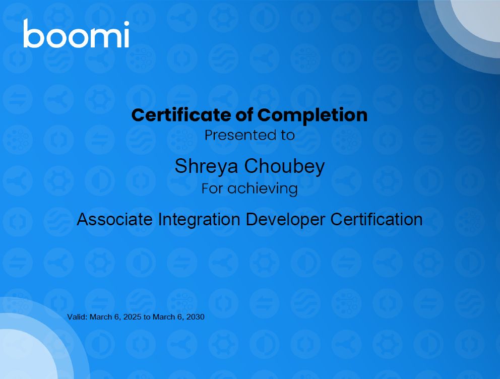 #deloitte #boomi #integration | Shreya Choubey #deloitte #boomi #integration | Shreya Choubey