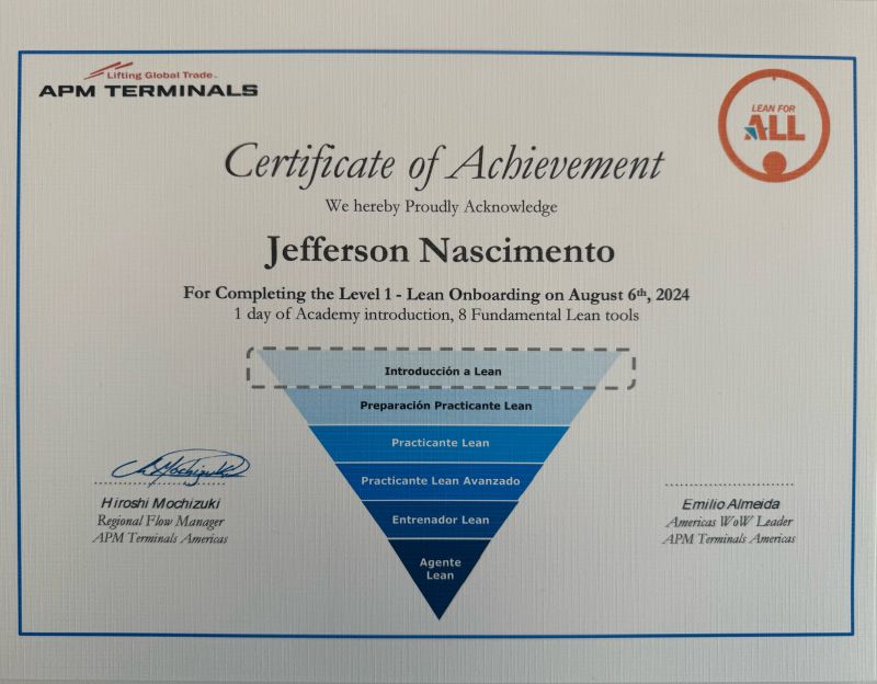 Jefferson Nascimento on LinkedIn: Thanks to APM Terminals for the ... Jefferson Nascimento on LinkedIn: Thanks to APM Terminals for the ...