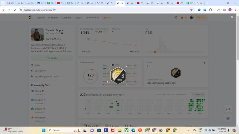 Saurabh Gupta on LinkedIn: #leetcode #marchbadges #consistency # ... Saurabh Gupta on LinkedIn: #leetcode #marchbadges #consistency # ...