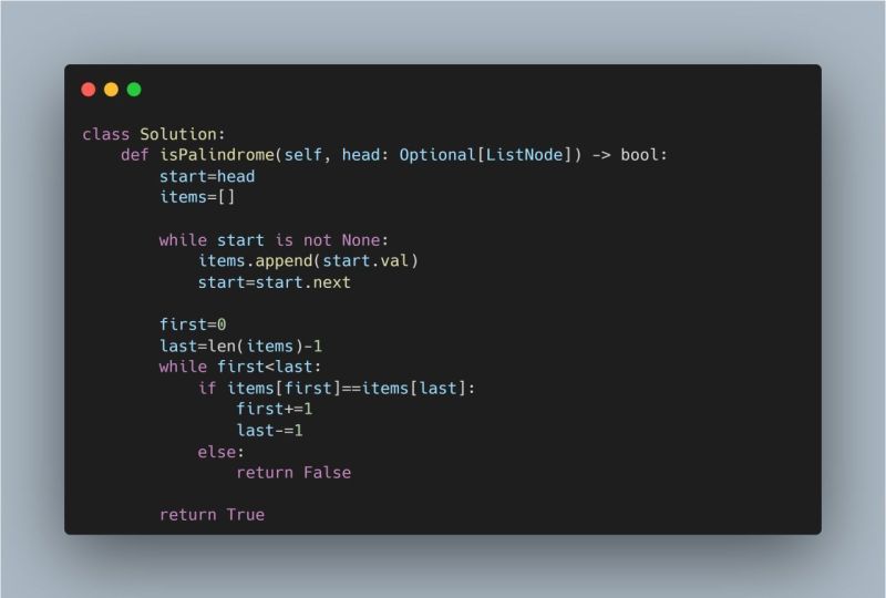 Anuj Shrivastav on LinkedIn: 🚀Leetcode 234 Palindrome Linked List 🚀 ... Anuj Shrivastav on LinkedIn: 🚀Leetcode 234 Palindrome Linked List 🚀 ...