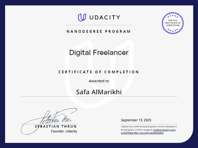 Safa AlMarikhi on LinkedIn: #mtcit #mol #udacity #digitalmarketing # ... Safa AlMarikhi on LinkedIn: #mtcit #mol #udacity #digitalmarketing # ...