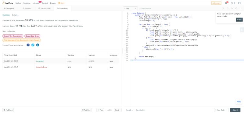 Hrishikesh Sharma on LinkedIn: #day100 #100daysofcodechallenge Solved ... Hrishikesh Sharma on LinkedIn: #day100 #100daysofcodechallenge Solved ...