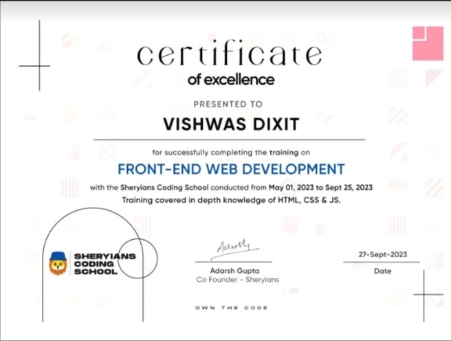 Vishwash Dixit on LinkedIn: #sheryianscodingschool #coding #webdevelopment Vishwash Dixit on LinkedIn: #sheryianscodingschool #coding #webdevelopment
