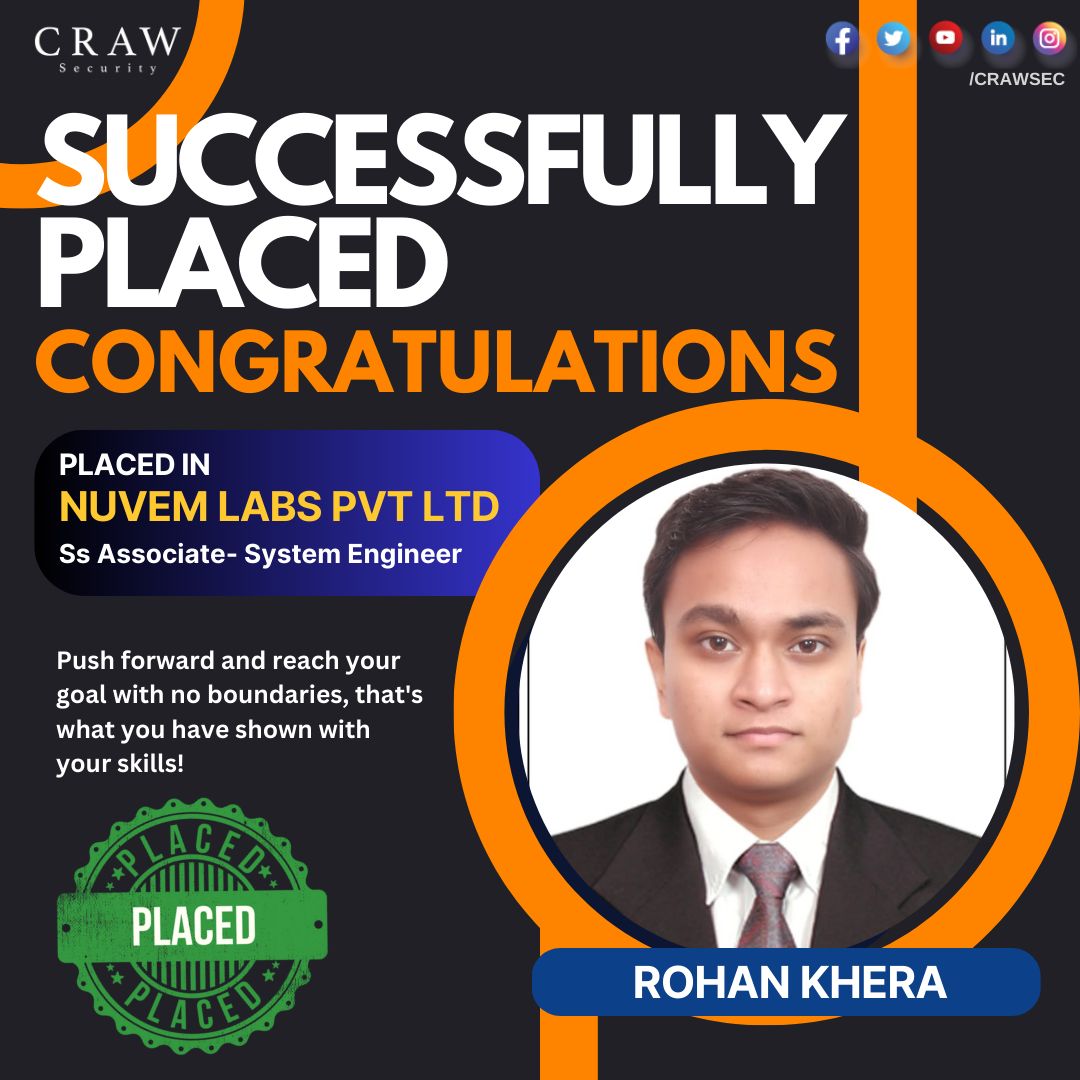 Mohit Yadav on LinkedIn: Crawsec placement Mohit Yadav on LinkedIn: Crawsec placement