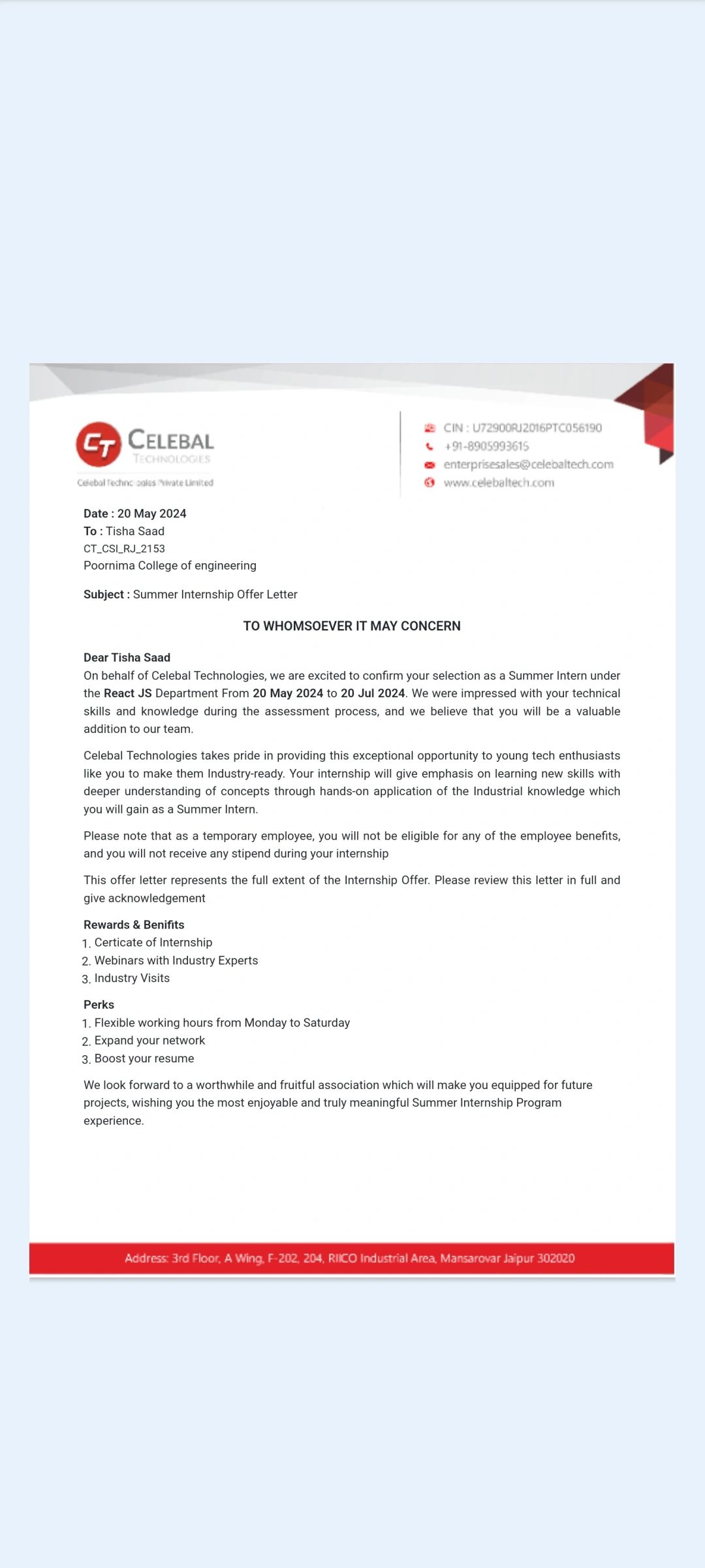 Hello Connections, Happy to announce that, I’ve been selected as a ... Hello Connections, Happy to announce that, I’ve been selected as a ...