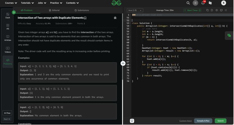 Shreya Singh on LinkedIn: #geekstreak2024 #java #dsa #problemsolving # ... Shreya Singh on LinkedIn: #geekstreak2024 #java #dsa #problemsolving # ...