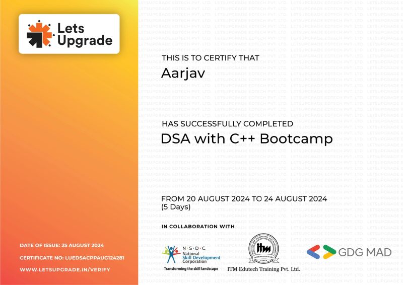 Aarjav Sheth on LinkedIn: #cplusplus #dsa #coding #learningjourney Aarjav Sheth on LinkedIn: #cplusplus #dsa #coding #learningjourney