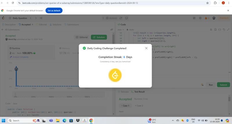 Amrit Raj on LinkedIn: #leetcode #algorithms #xor #problemsolving # ... Amrit Raj on LinkedIn: #leetcode #algorithms #xor #problemsolving # ...