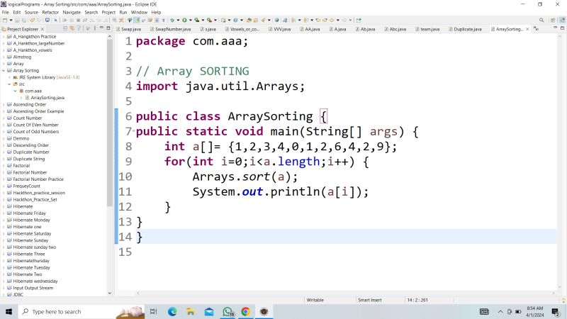 Learn about Array Sorting | Shweta Dongrkdekr posted on the topic ... Learn about Array Sorting | Shweta Dongrkdekr posted on the topic ...