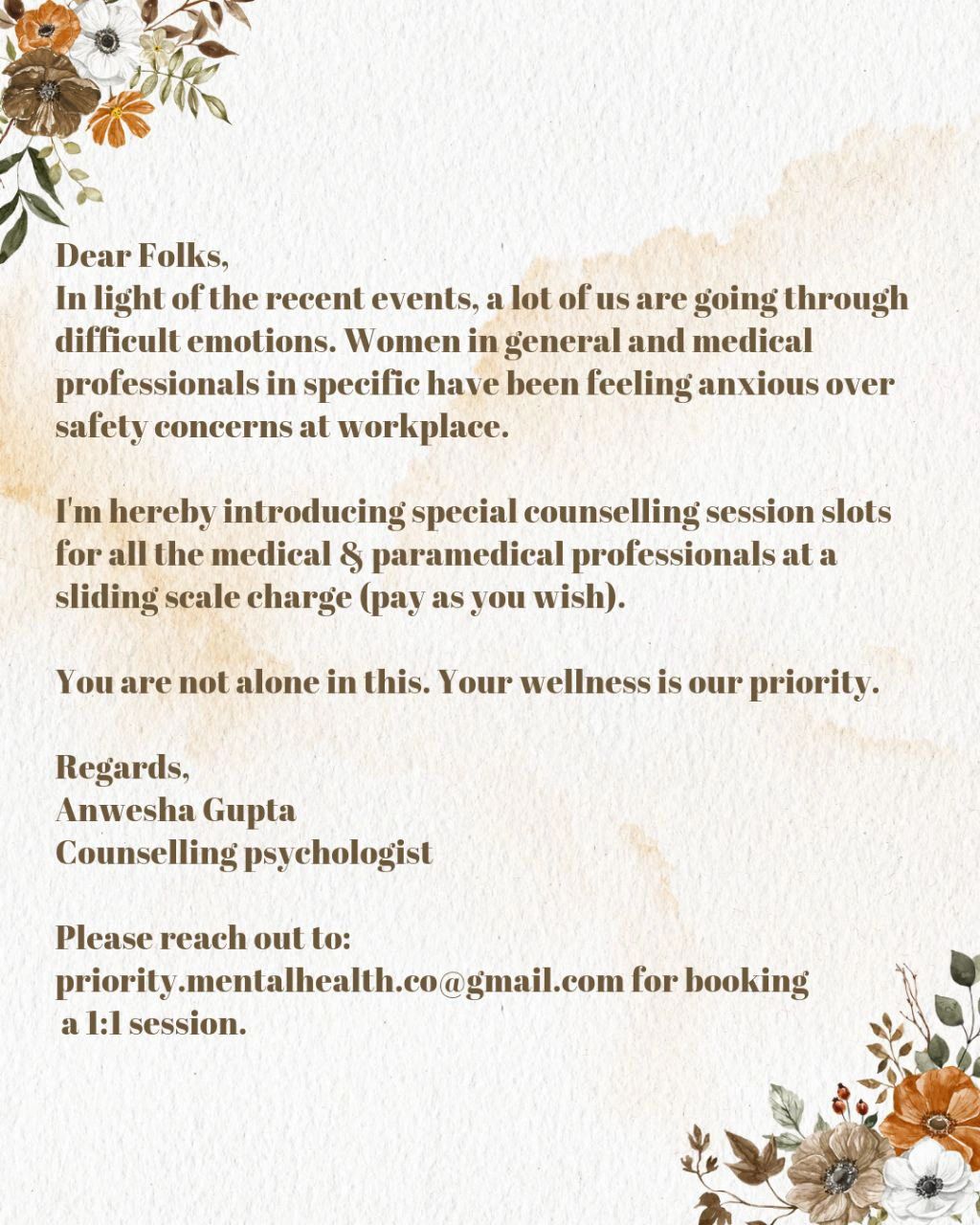 Anwesha Gupta on LinkedIn: #counsellingservices Anwesha Gupta on LinkedIn: #counsellingservices