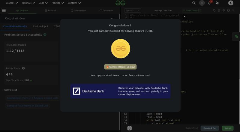 Shreya Singh on LinkedIn: #geekstreak2024 #geekstreak2024 #deutschebank ... Shreya Singh on LinkedIn: #geekstreak2024 #geekstreak2024 #deutschebank ...