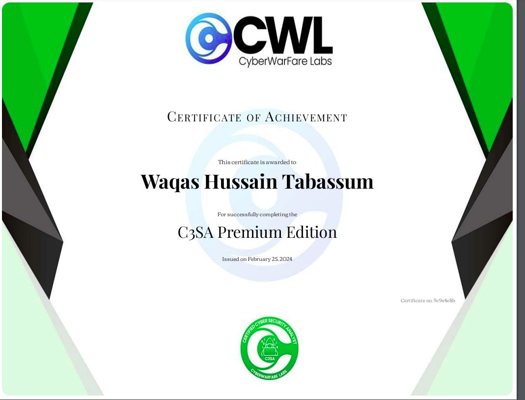 Waqas Hussain Tabassum on LinkedIn: #cybersecurity #cyberwarfare Waqas Hussain Tabassum on LinkedIn: #cybersecurity #cyberwarfare