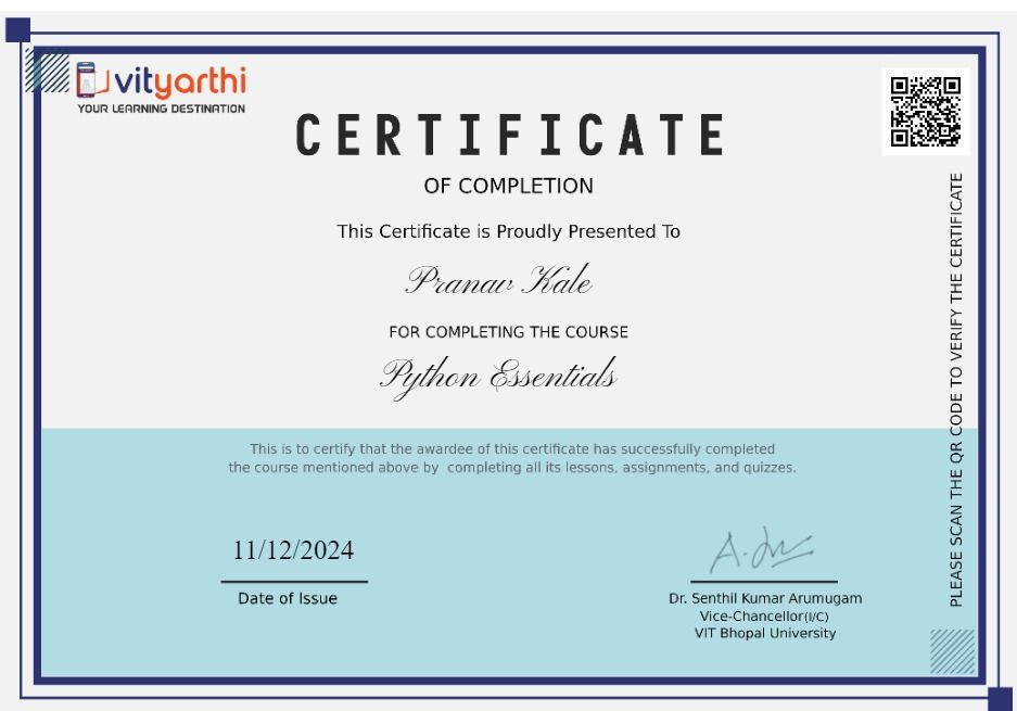 Pranav Kale on LinkedIn: #python #coding #learning #achievementunlocked ... Pranav Kale on LinkedIn: #python #coding #learning #achievementunlocked ...