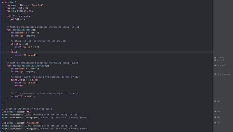 Deep Raj on LinkedIn: #swiftprogramming #optionals #swift Deep Raj on LinkedIn: #swiftprogramming #optionals #swift