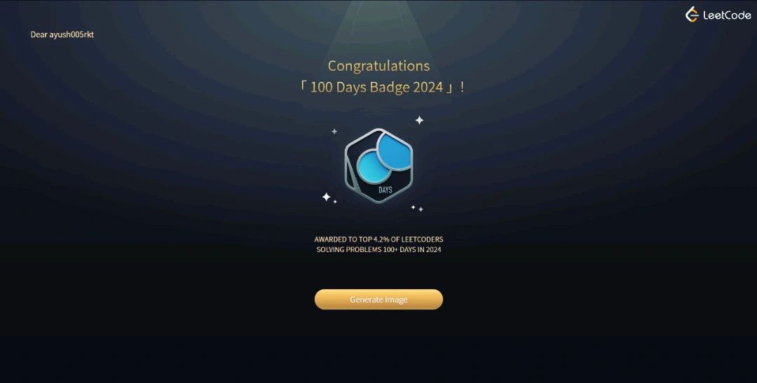 Ayush Patel on LinkedIn: #100daysofcode #leetcode #achievement #coding ... Ayush Patel on LinkedIn: #100daysofcode #leetcode #achievement #coding ...