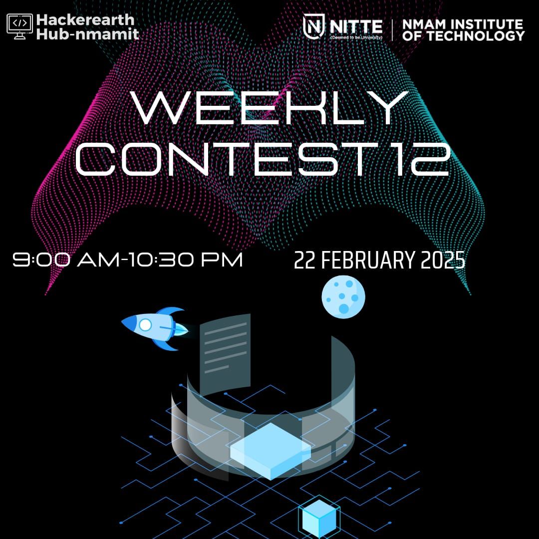 π’ Hello Coders! π We're excited to announce that Weekly Contest 12 is ... π’ Hello Coders! π We're excited to announce that Weekly Contest 12 is ...