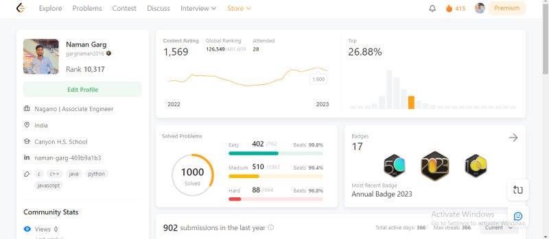 Naman Garg on LinkedIn: #leetcode #codingjourney Naman Garg on LinkedIn: #leetcode #codingjourney