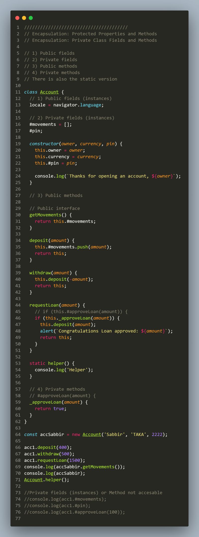 Sabbir Ahmed on LinkedIn: #javascript #oop Sabbir Ahmed on LinkedIn: #javascript #oop