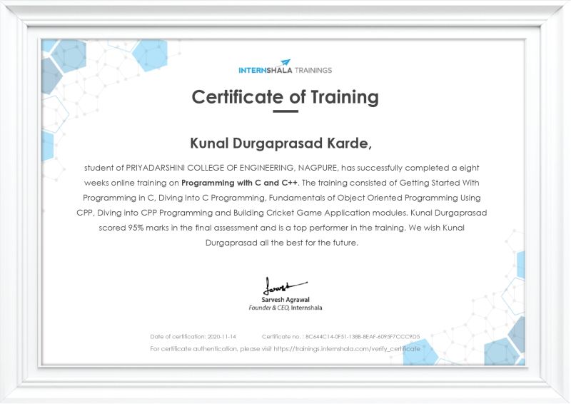 Kunal Karde on LinkedIn: #cprogramming #cpp #onlinetraining # ... Kunal Karde on LinkedIn: #cprogramming #cpp #onlinetraining # ...