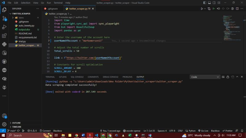 Emmanuel Ndaliro on LinkedIn: #pythonautomation #twitterscraper # ... Emmanuel Ndaliro on LinkedIn: #pythonautomation #twitterscraper # ...