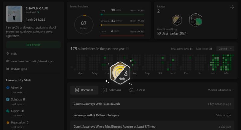 Bhavuk Gaur on LinkedIn: #codingchallenge #leetcode #marchbatch # ... Bhavuk Gaur on LinkedIn: #codingchallenge #leetcode #marchbatch # ...