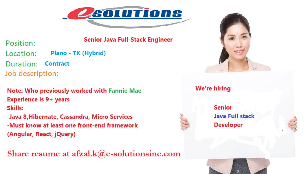 Afzal Khan on LinkedIn: Role: Senior Java Full-Stack Engineer Exp:9 ... Afzal Khan on LinkedIn: Role: Senior Java Full-Stack Engineer Exp:9 ...