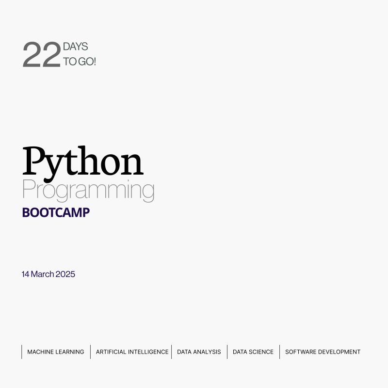 Here are some reasons why you should Join our upcoming Python Bootcamp ... Here are some reasons why you should Join our upcoming Python Bootcamp ...