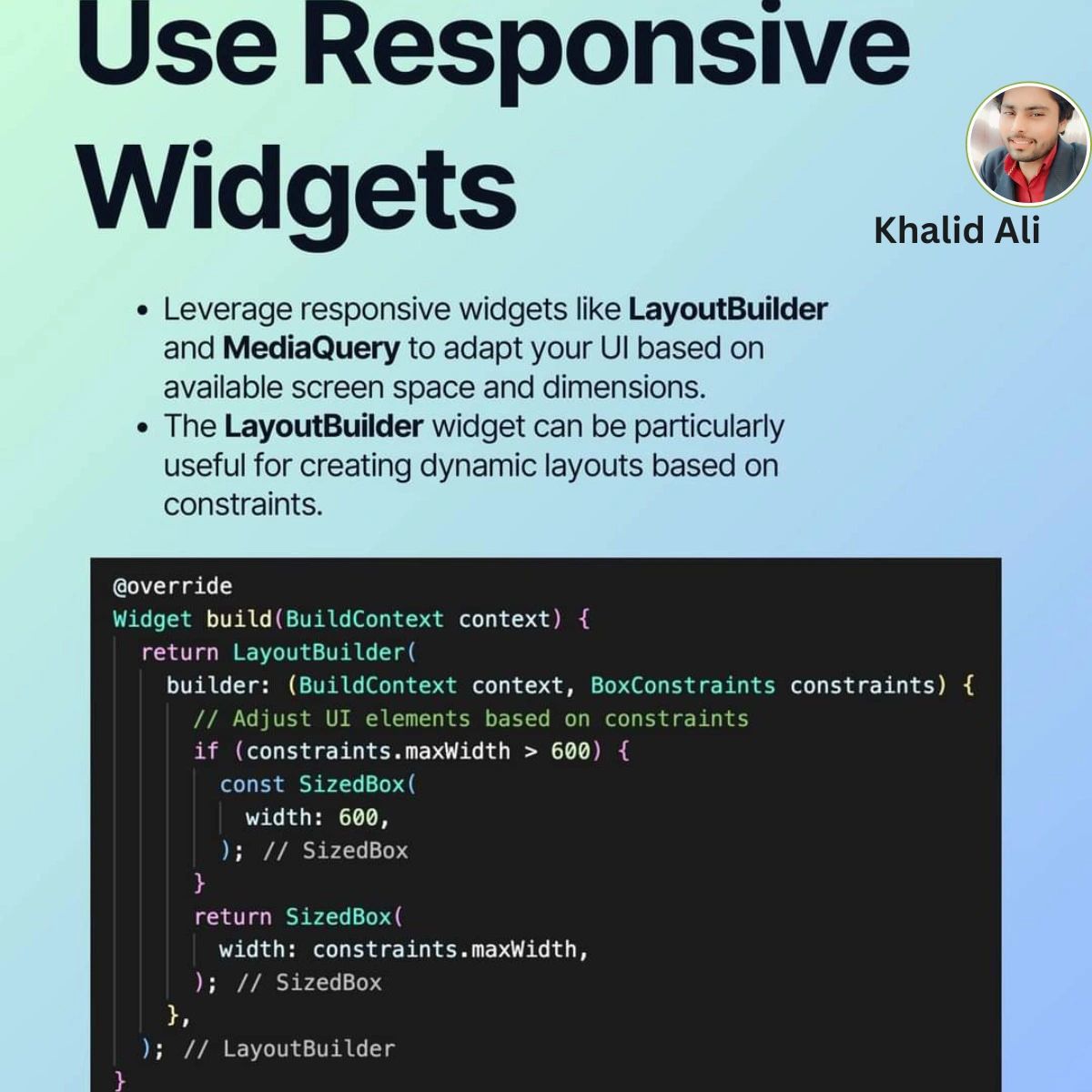 Khalid Ali on LinkedIn: #flutter #dart Khalid Ali on LinkedIn: #flutter #dart