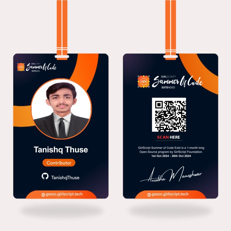 Tanishq Thuse on LinkedIn: #opensource #gssoc #development # ... Tanishq Thuse on LinkedIn: #opensource #gssoc #development # ...