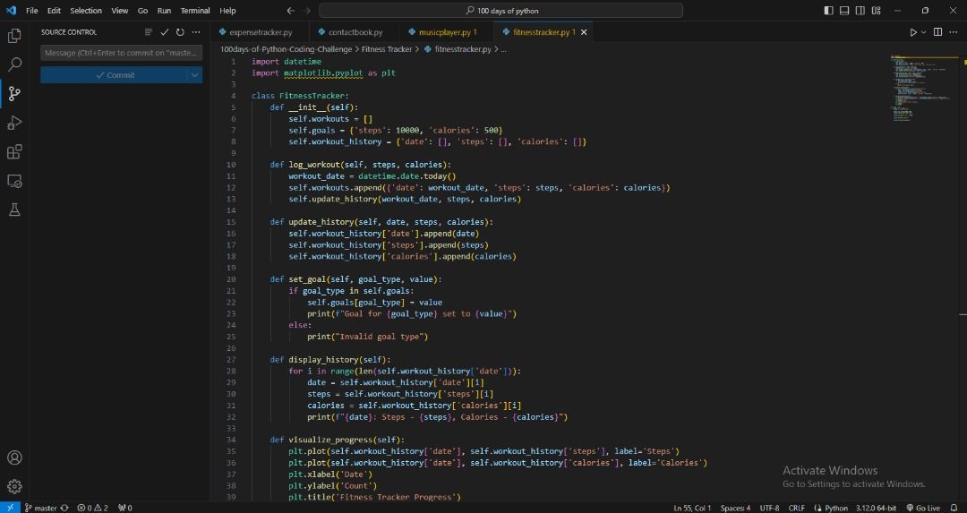 Day 59 of Python coding challenge: Finance tracker | Doyin Josephine ... Day 59 of Python coding challenge: Finance tracker | Doyin Josephine ...